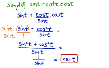 Simplifying A Trigonometric Expression | Educreations
