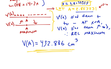 Optimization: Box Problem Maximize Volume | Educreations