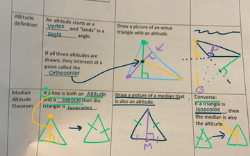 Math II-2: Triangle Theorems (2.8); Medians/Altitudes (2.9) | Educreations