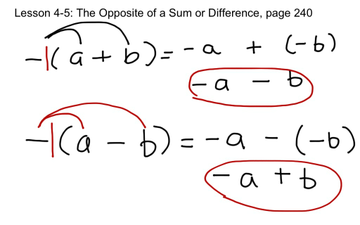 Lesson 4-5: The opposite of a sum or difference REVIEW | Educreations