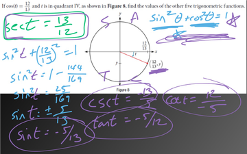 Algebra 2 - Reciprocal Trig Functions | Educreations