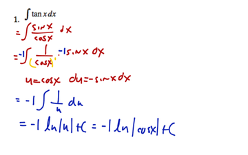 Integral Natural Log: Trig #1 | Educreations