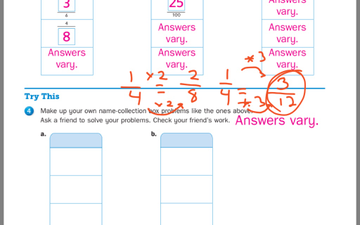 EDM4 Lesson 3-4: I can find equivalent fractions. | Educreations