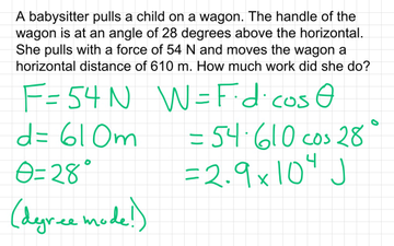 Sample Problems: Work | Educreations