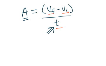 Calculating Average Acceleration | Educreations