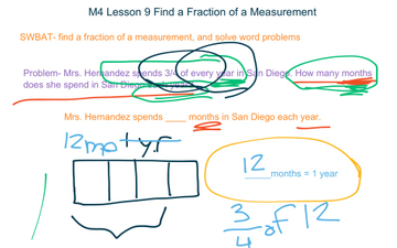 M4 L9 Find A Fraction Of A Measurement, And Solve Word Problems | Educreations