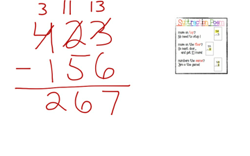 Subtracting 3-digit Numbers | Educreations
