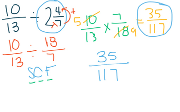 Dividing Mixed Numbers And Fractions | Educreations