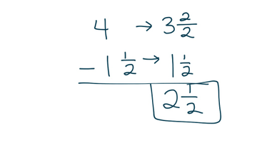 Subtracting A Fraction From A Whole Number Greater Than 1 | Educreations