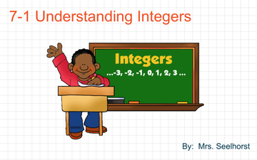7-1 Understanding Integers | Educreations
