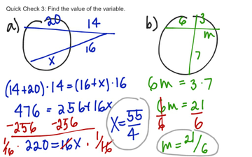 12.4 Angle Measures and Segment Lengths | Educreations