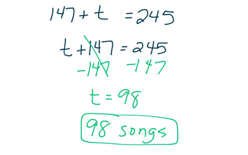 Write And Solve Addition Equations | Educreations