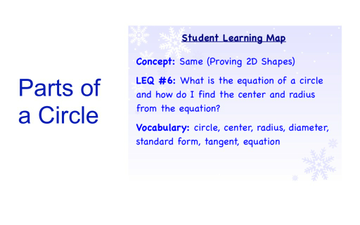 Parts Of A Circle | Educreations
