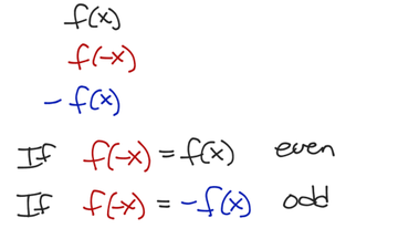 Precalculus 1.3. Even / Odd Functions | Educreations