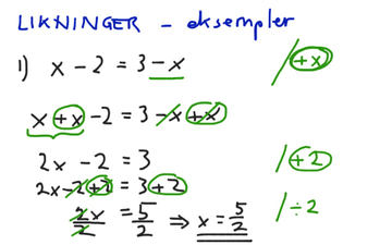 Likninger -eksempler | Educreations
