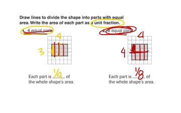 12.9 Relate Shapes Fractions And Area | Educreations