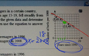 Point Slope Word Problem | Educreations