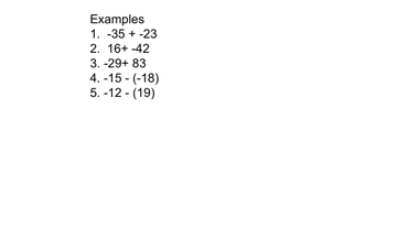 Rules For Addition And Subtraction Of Integers | Educreations