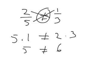 Proving Equivalent Fractions Using Cross Multiplication | Educreations
