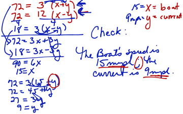 System Word Problems - Motion in a Current | Educreations