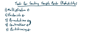 Methods of Counting Sample Points (probability) | Educreations