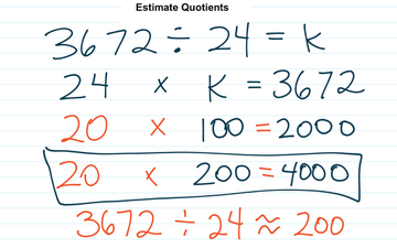 Estimate Quotients | Educreations