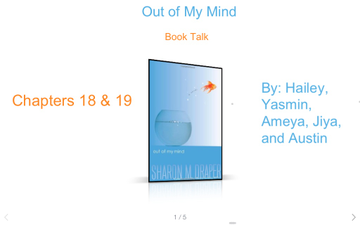 Out Of My Mind Book Talk | Educreations