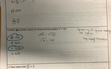 Exponents And Square Root Pg. 13, #2 | Educreations