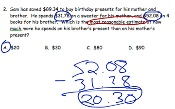 Reasonableness Word Problems | Educreations