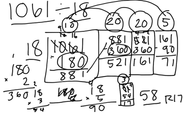 Division With 2-digit Divisor Rectangle Sections | Educreations