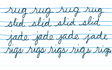 Cursive j, r, s | Educreations