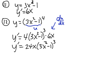 Chain Rule Worksheet - Problems 11 & 12 | Educreations