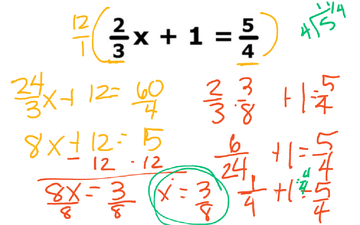 Eliminating Fractions in Equations | Educreations