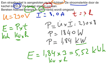 Berekenen Met Energie En Vermogen | Educreations