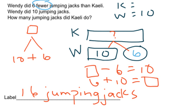 Math Expressions Comparison Bar Models | Educreations