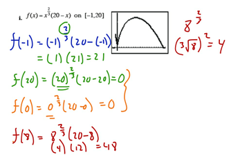 Absolute Extrema Example i | Educreations
