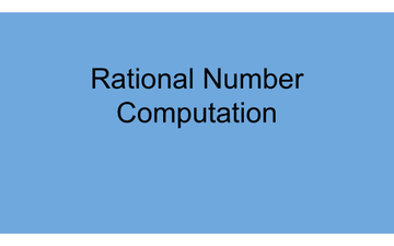 Rational Number Computation | Educreations