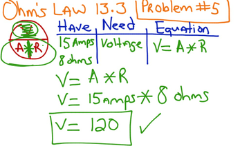 Ohm's Law 13.3 Worksheet Problem 5 | Educreations