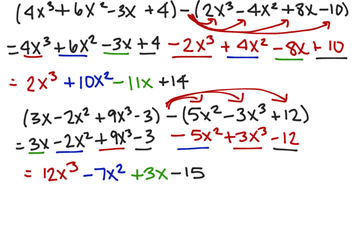 Adding and Subtracting Polynomials | Educreations