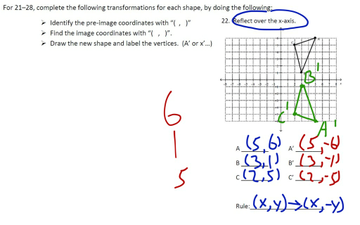Unit 8 Practice Test #15-22 Transformational Geometry (8th Grade ...