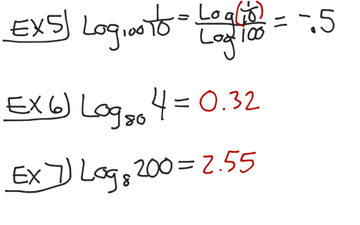 Evaluating Logs Using Change Of Base Rule | Educreations