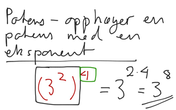 (2P) Potenser med ny eksponent -algebra | Educreations