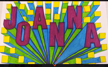 3D Block Letters Using One-point Perspective | Educreations