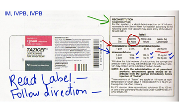 RECONSTITUTION OF MEDICATIONS | Educreations