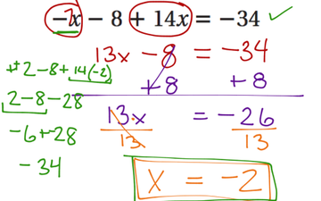 Solving Equations With Combining Like Terms | Educreations