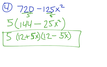 Difference Of Squares GCF 1st | Educreations