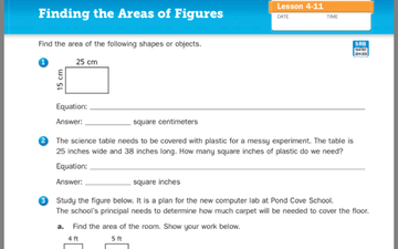 EDM4 Lesson 4-11: I can find the area and perimeter of rectilinear ...