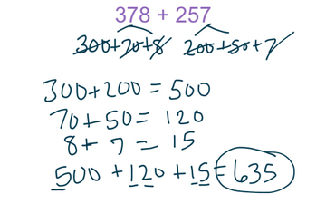 Addition Strategy-Decompose Both Addends | Educreations