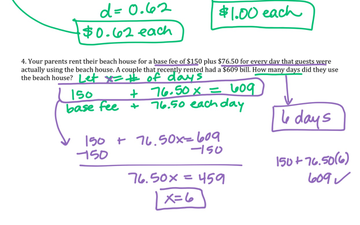 A1T Unit 1 Lesson 6 Word Problems | Educreations