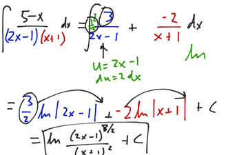 Integration By Partial Fractions | Educreations